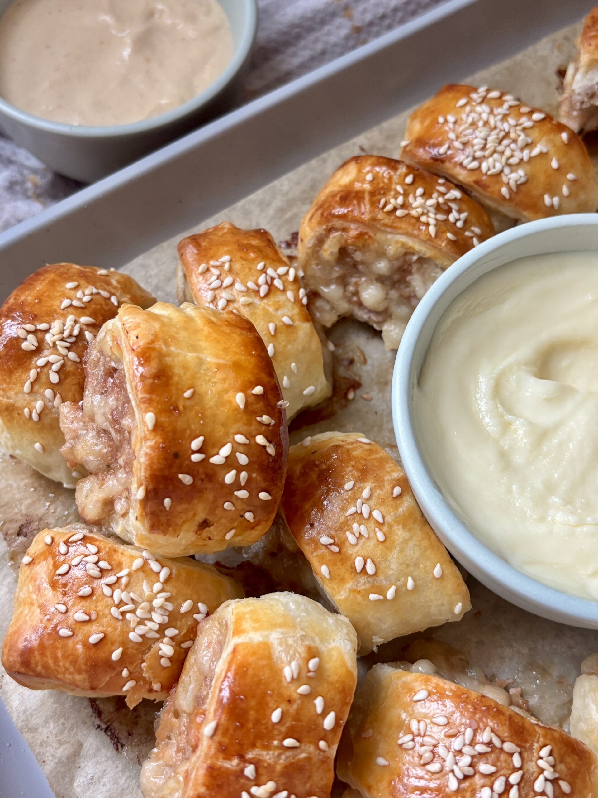 Pork Puff Pastry Rolls - thehomechefmomma.com